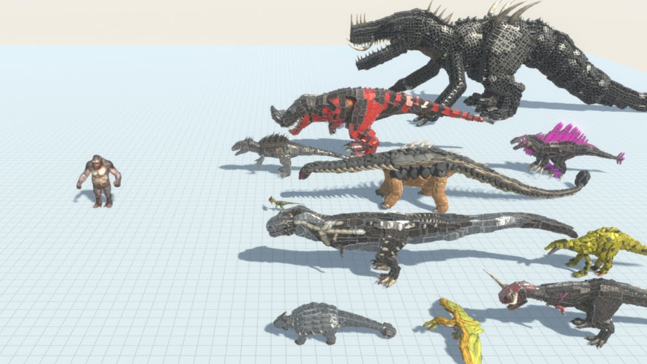 Goro The Giant vs 30 Workshop Dinosaurs ARBS Animal Revolt Battle ...