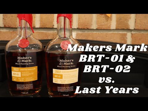 Makers Mark BRT-01 & BRT-02 2022 Wood Finishing Limited Edition Bourbon ...