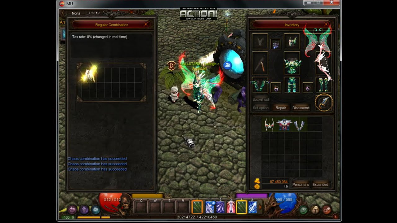 Ruud Bloodangel Ancient Set Webzen Mu Online Titan Server - YouTube