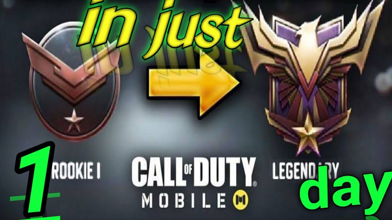 Easy Way to Reach legendary Rank in just 1day - call of duty mobile ...
