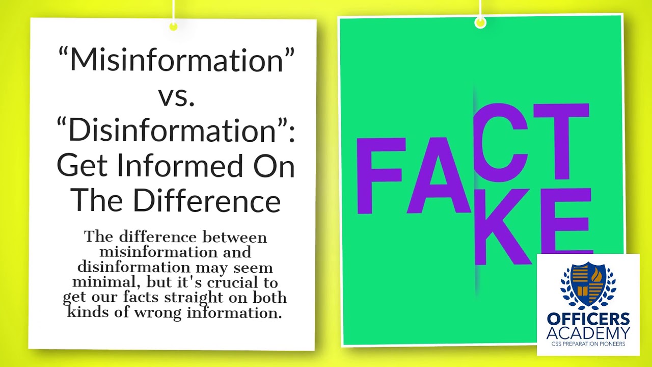 “Misinformation” vs. “Disinformation”: Get Informed On The Difference ...