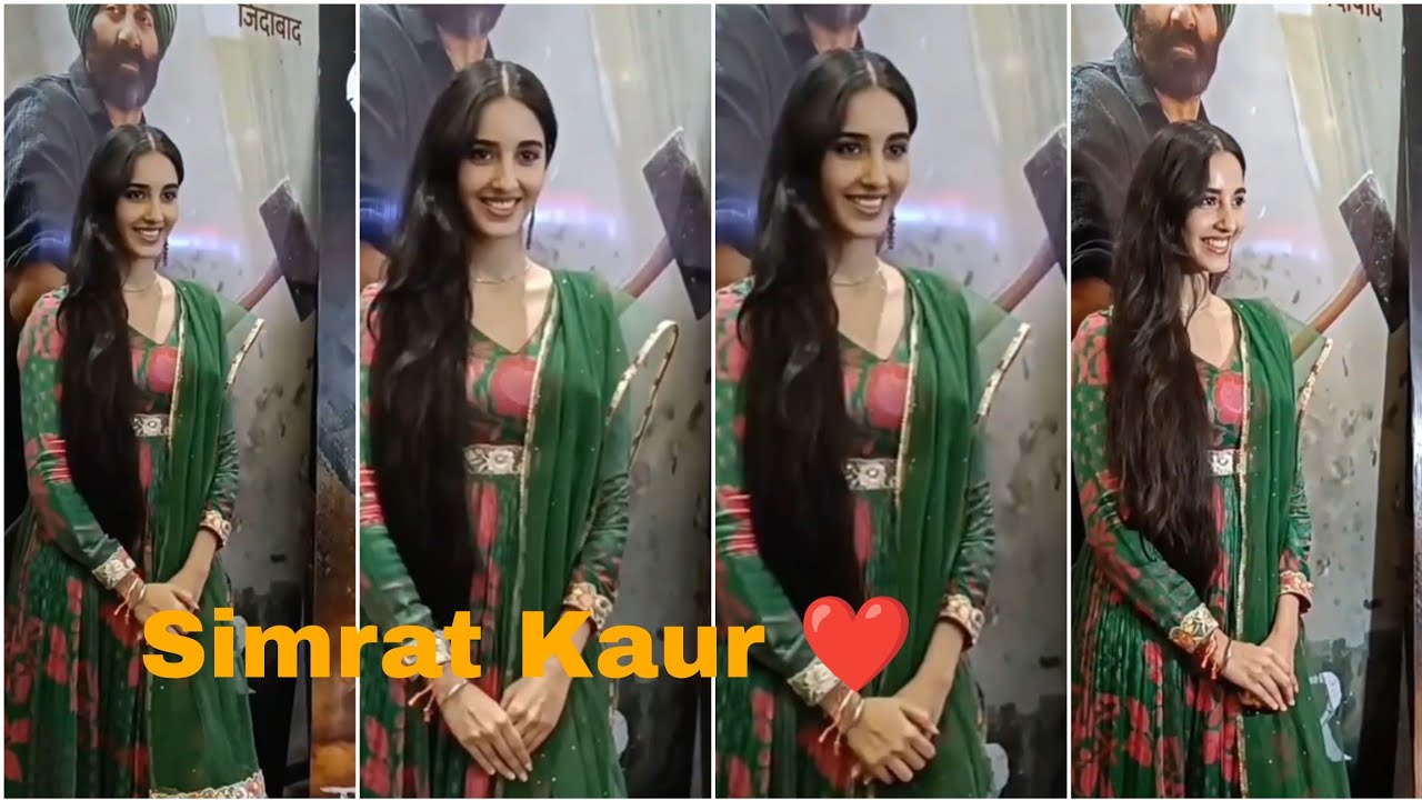 Gadar 2 Beauty Actress Simrat Kaur Spotted At Red Bulb Studio in ...