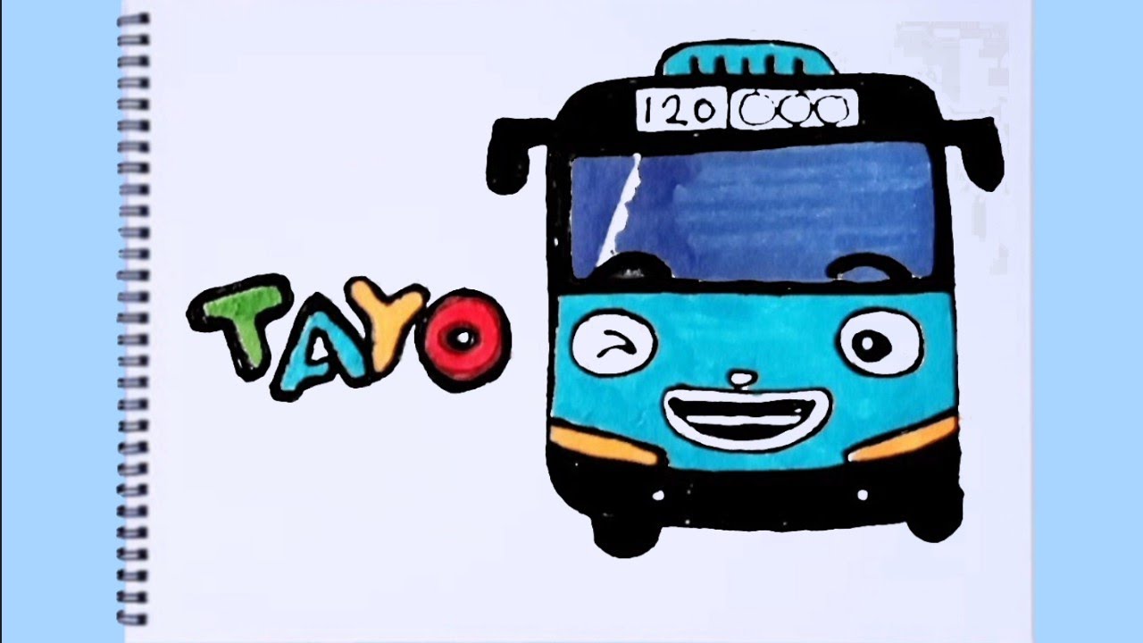 how to draw // LITTLE BUS TAYO - YouTube