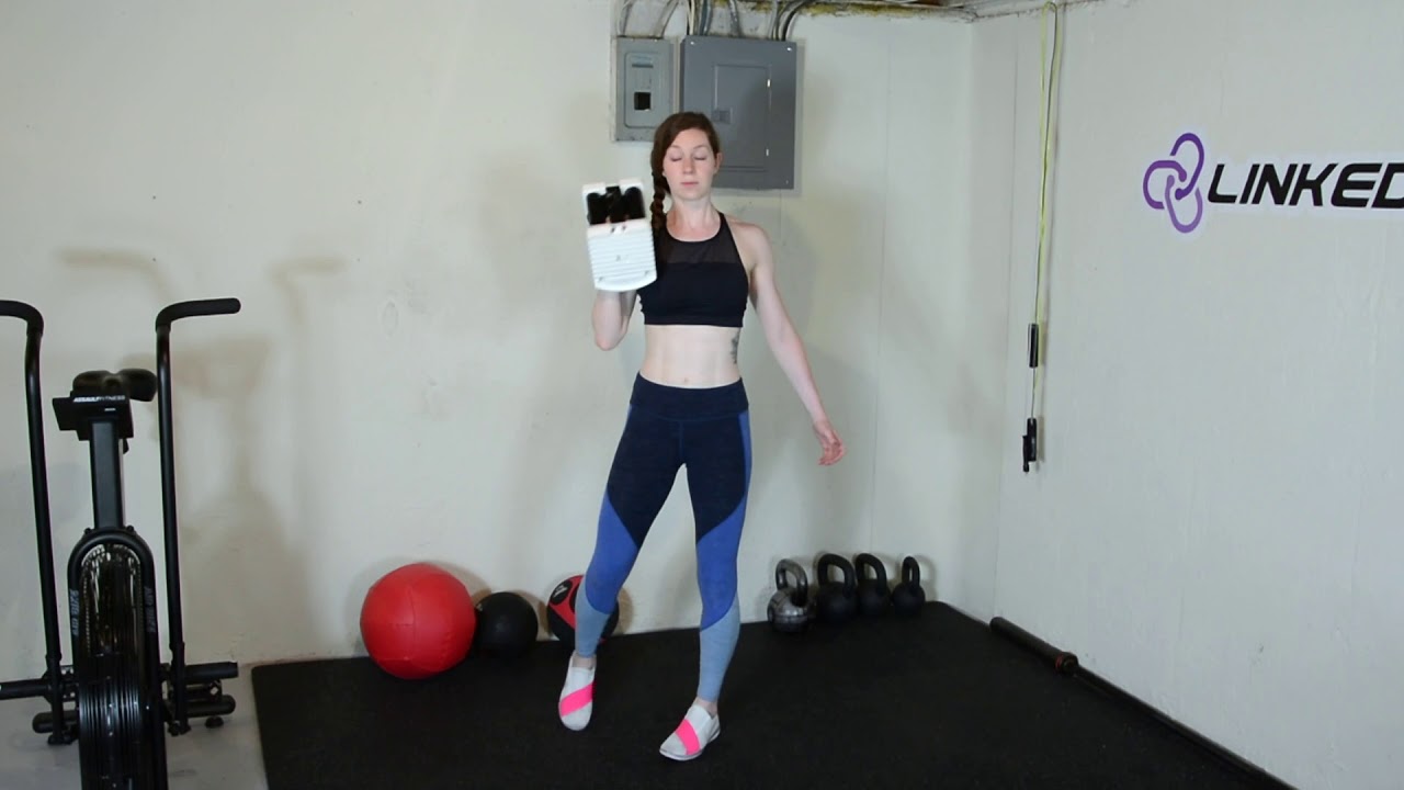 Movement: DB RDL w/ Rotational OHP (1 Arm) - YouTube