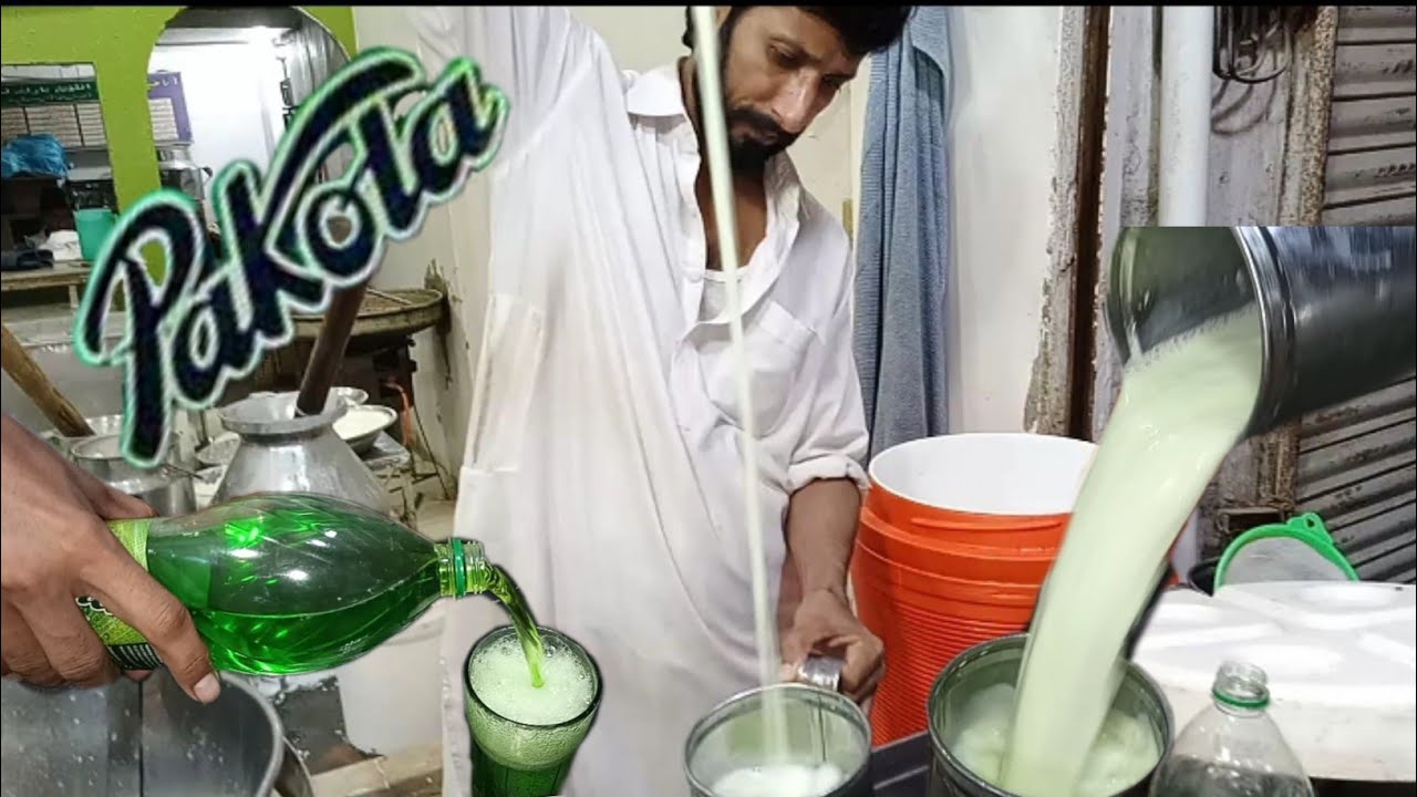 Pakola Milk Karachi street food | Ice cream soda | Pakistan's signature ...
