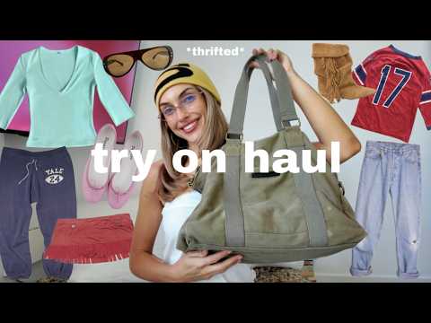 everything i thrifted *try on haul*౨ৎ