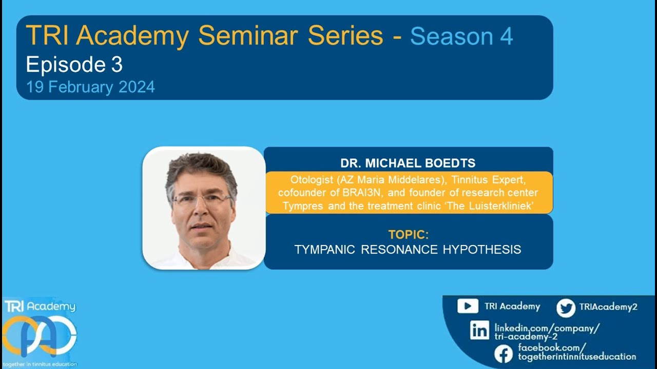 S4E3: 1/2 Tympanic resonance hypothesis by Dr Michael Boedts - YouTube