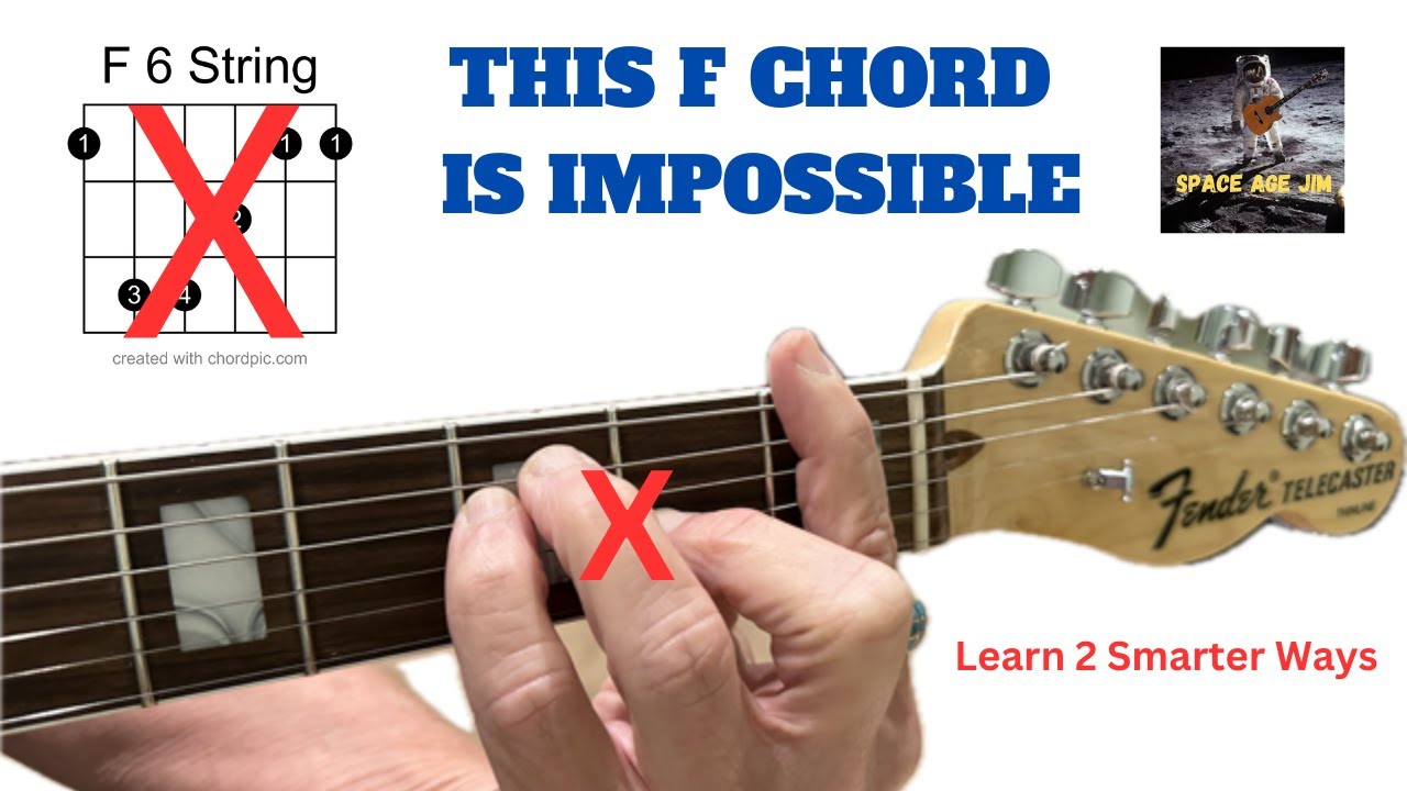 4 Easy Ways to Play the F Chord - But 2 Ways Work Best - YouTube