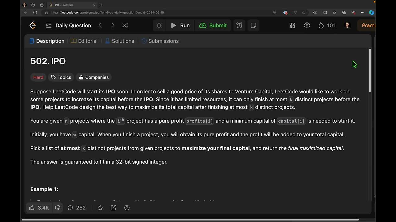 LeetCode - 502. IPO - TypeScript and JavaScript - YouTube