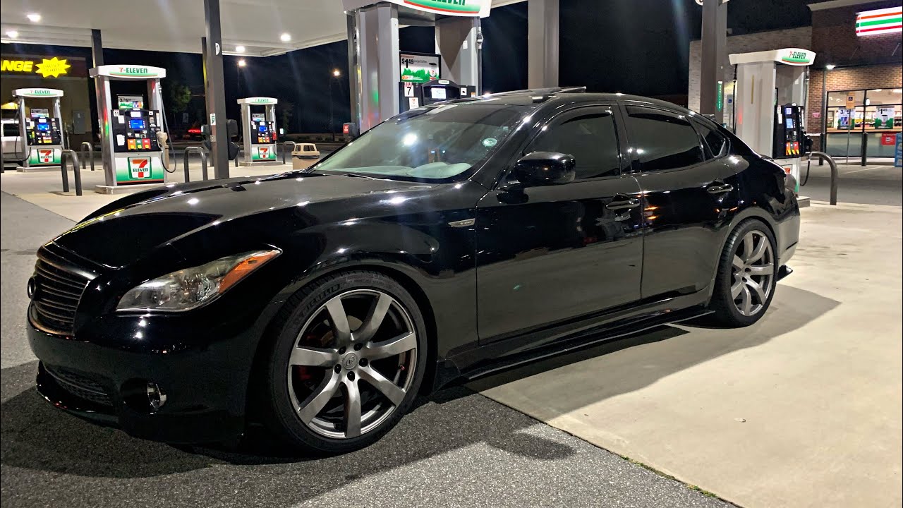 NEW WHEEL COLOR ON GTR RIMS ON RARE INFINITI M56 - YouTube