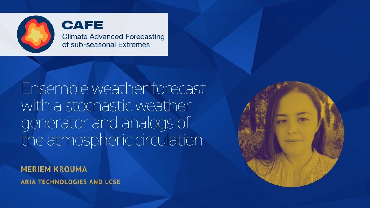 Ensemble weather forecast with a stochastic weather generator and ...