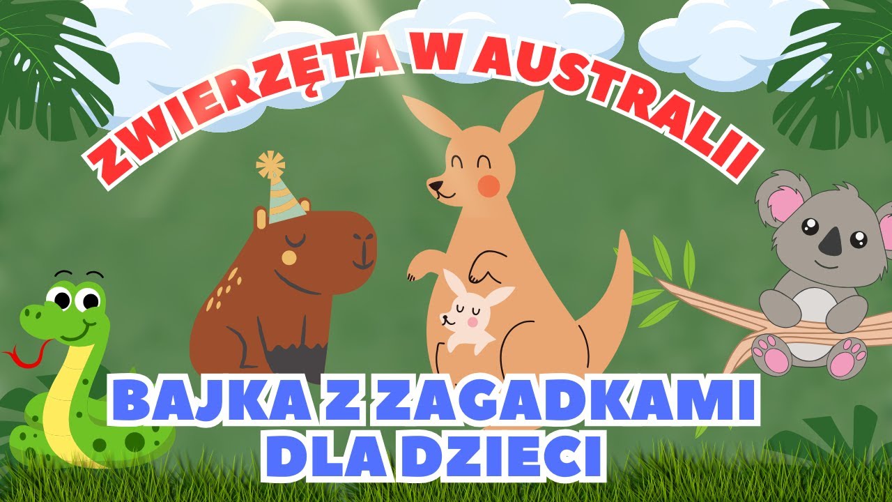 Zwierzęta w Australii - Nauka Zwierząt dla dzieci - Zagadki - YouTube