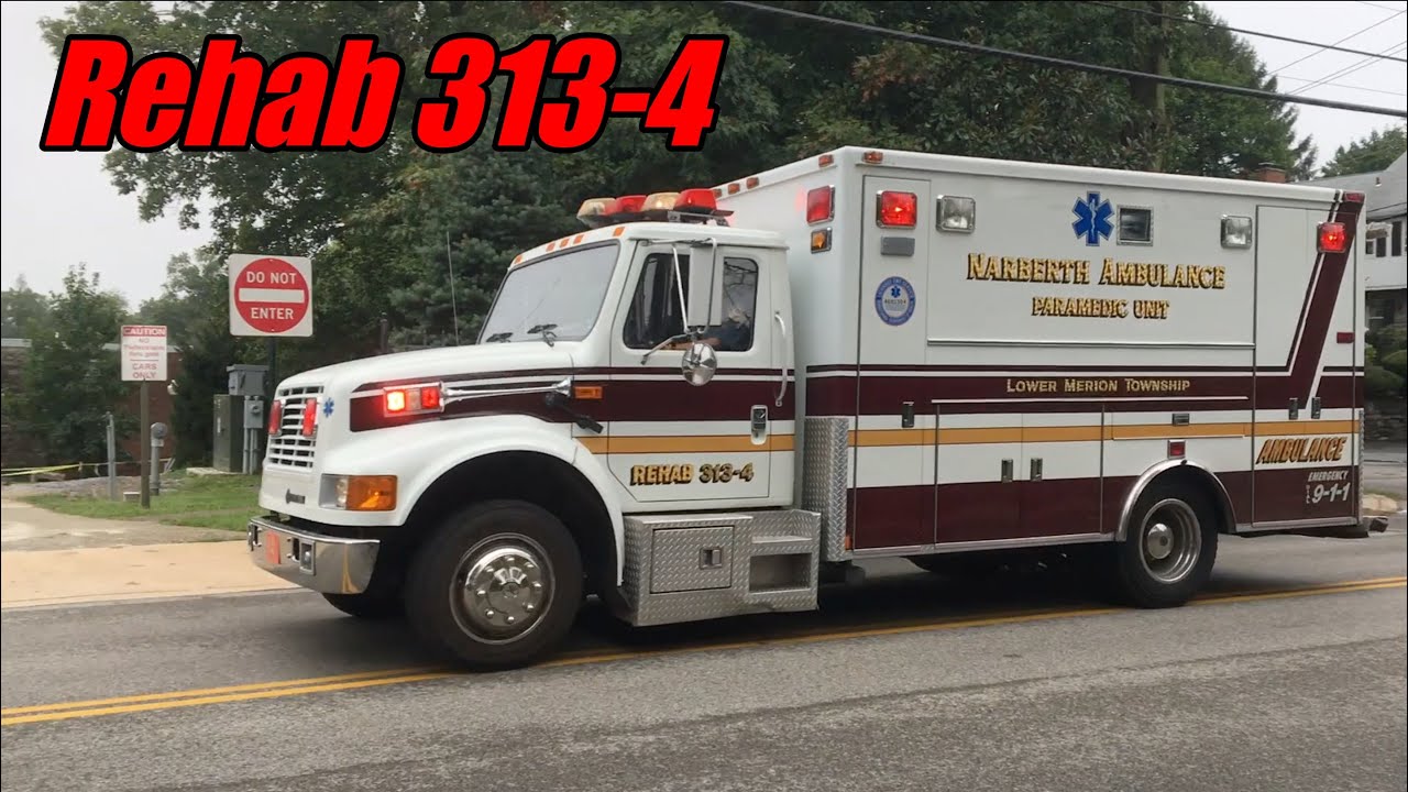 *RARE/OLD UNIT* Narberth Ambulance Rehab 313-4 responding - YouTube