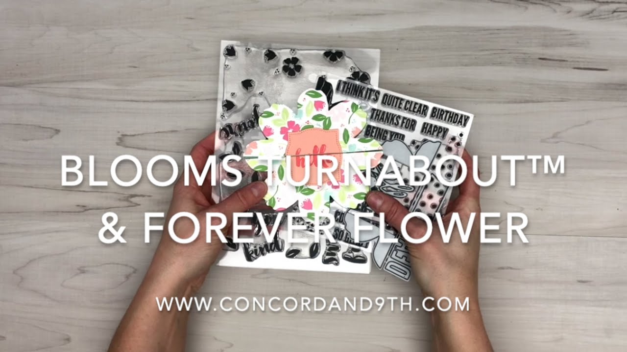 Flower Infinity card using Blooms Turnabout™ - YouTube