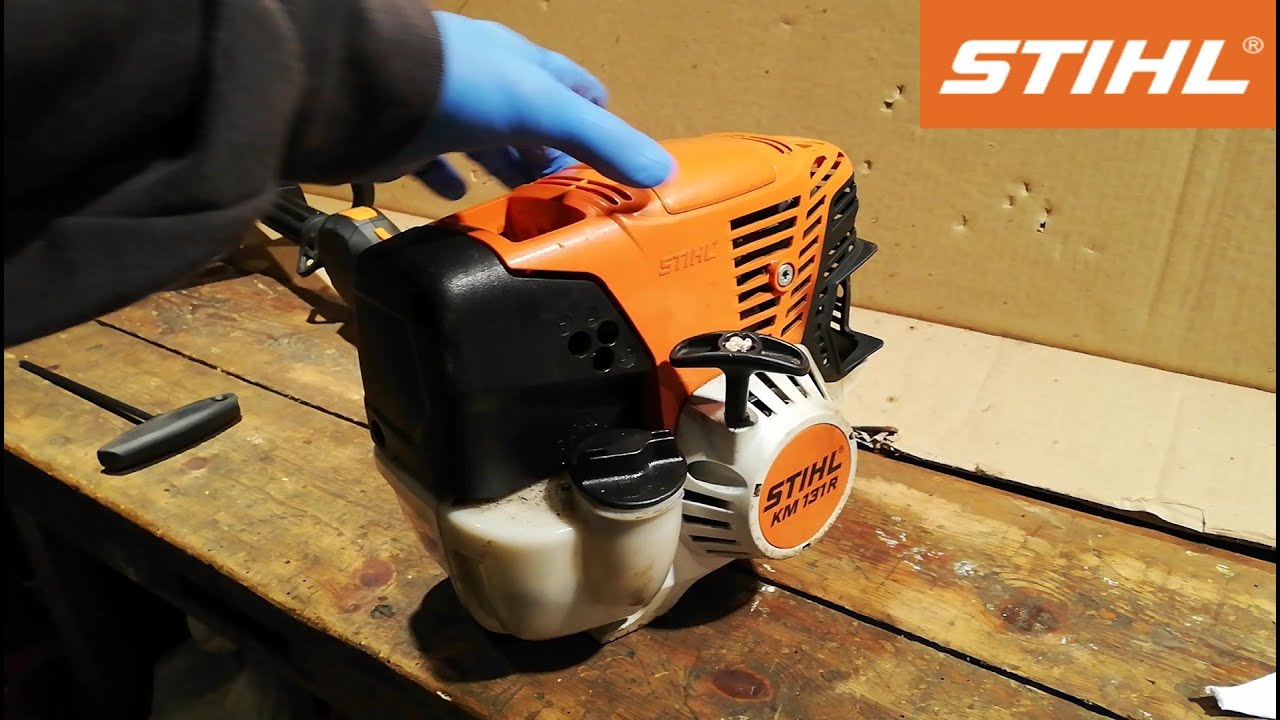 Stihl KM 131 Problems Valve Adjustment STIHL 4 MIX ENGINE YouTube
