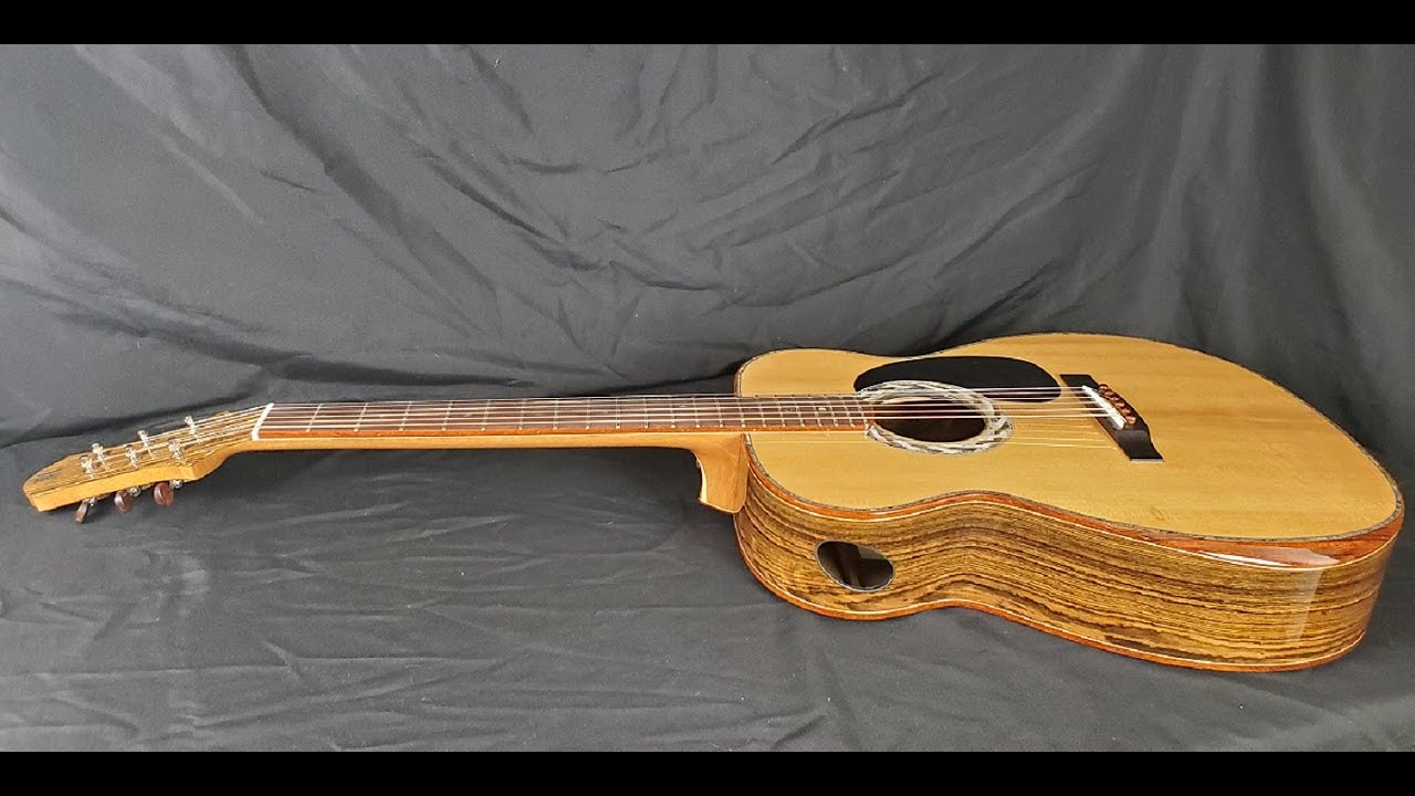 Bocote OM Guitar - Scorpio Guitars - YouTube