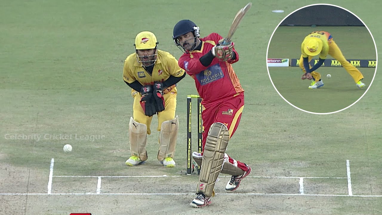 A Fantastic Stright Drive From Raghu Beats Arya In The Boundary Line ...