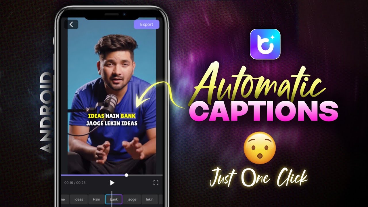 Best AUTOMATIC CAPTIONS App For Android ~ Just One Click 🤯 - YouTube