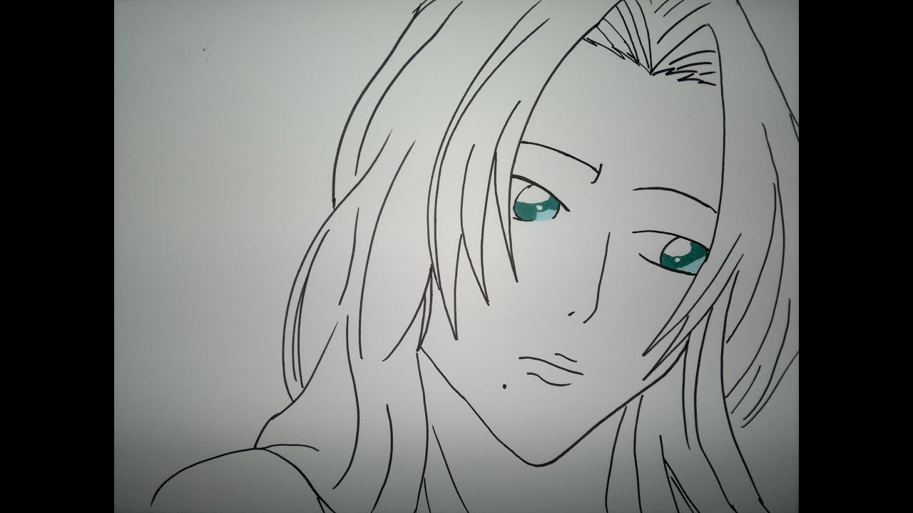 How to draw Rangiku Matsumoto.乱菊の松本を描画する方法. - YouTube