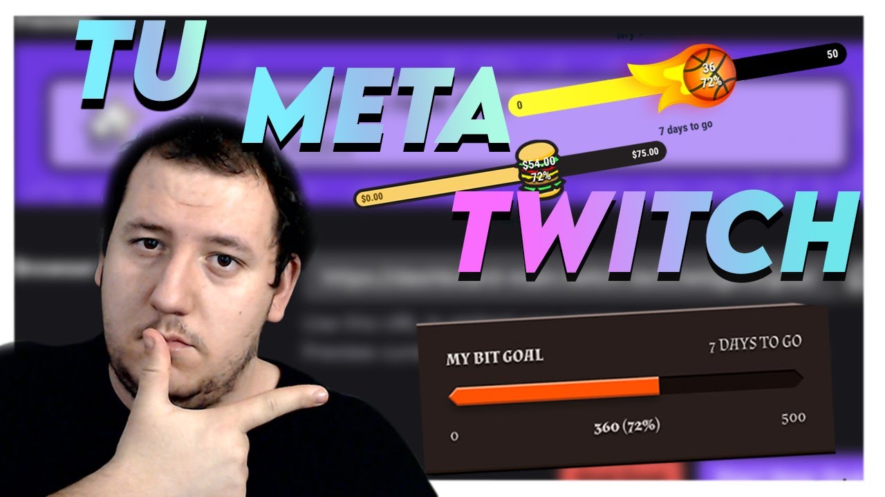 🔥 Cómo agregar BARRA de SEGUIDORES | DONACIONES | SUBS ☝ Tu META en ...