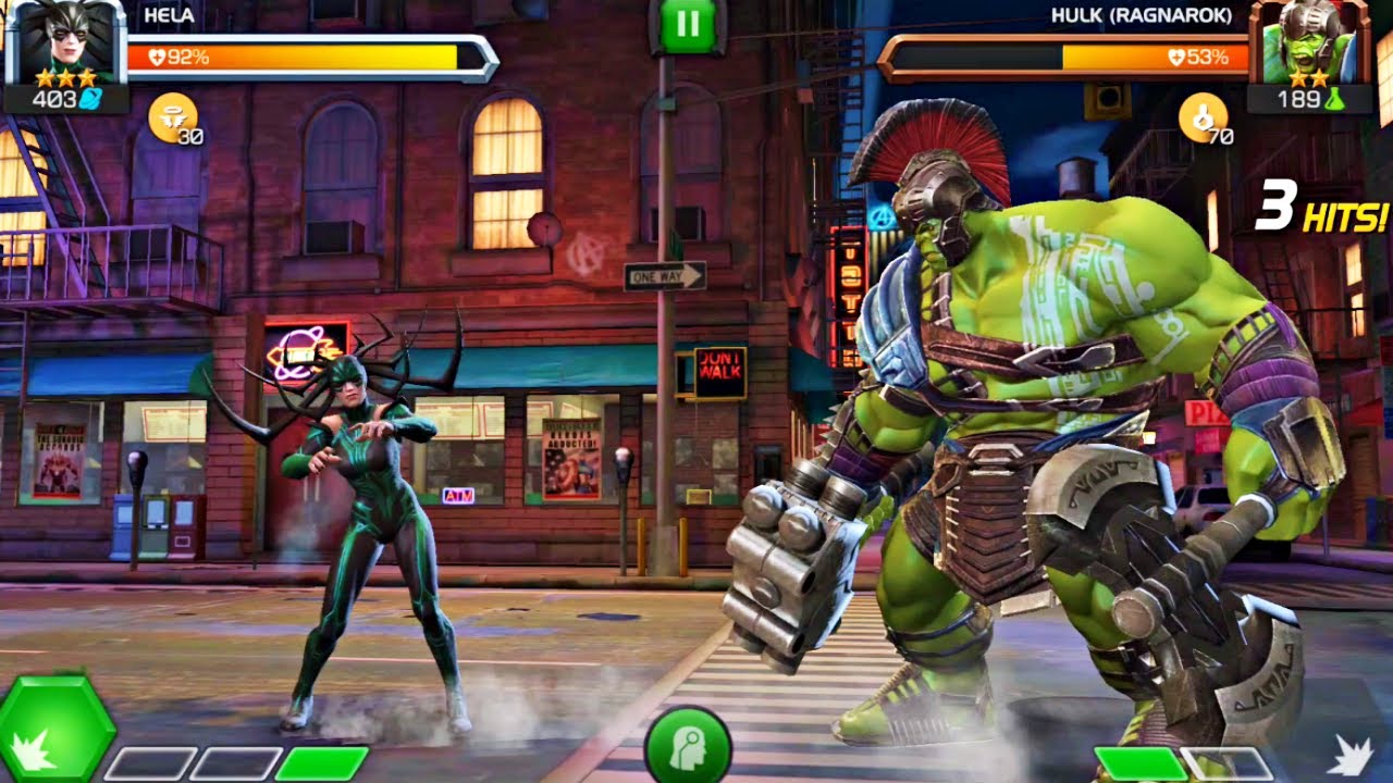 Hela vs Hulk Arena Superhero Fight Marvel Contest of Champions - YouTube