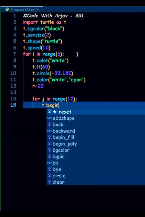 Python Turtle Graphic Design😜😜🥰🥰 Python Coding Status 😍😜 Shorts