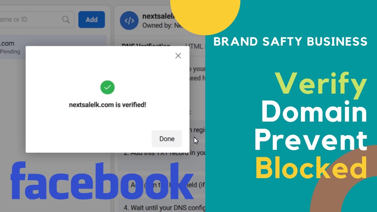 Facebook Domain Verification WordPress -🛡️ Brand Safety Business ...