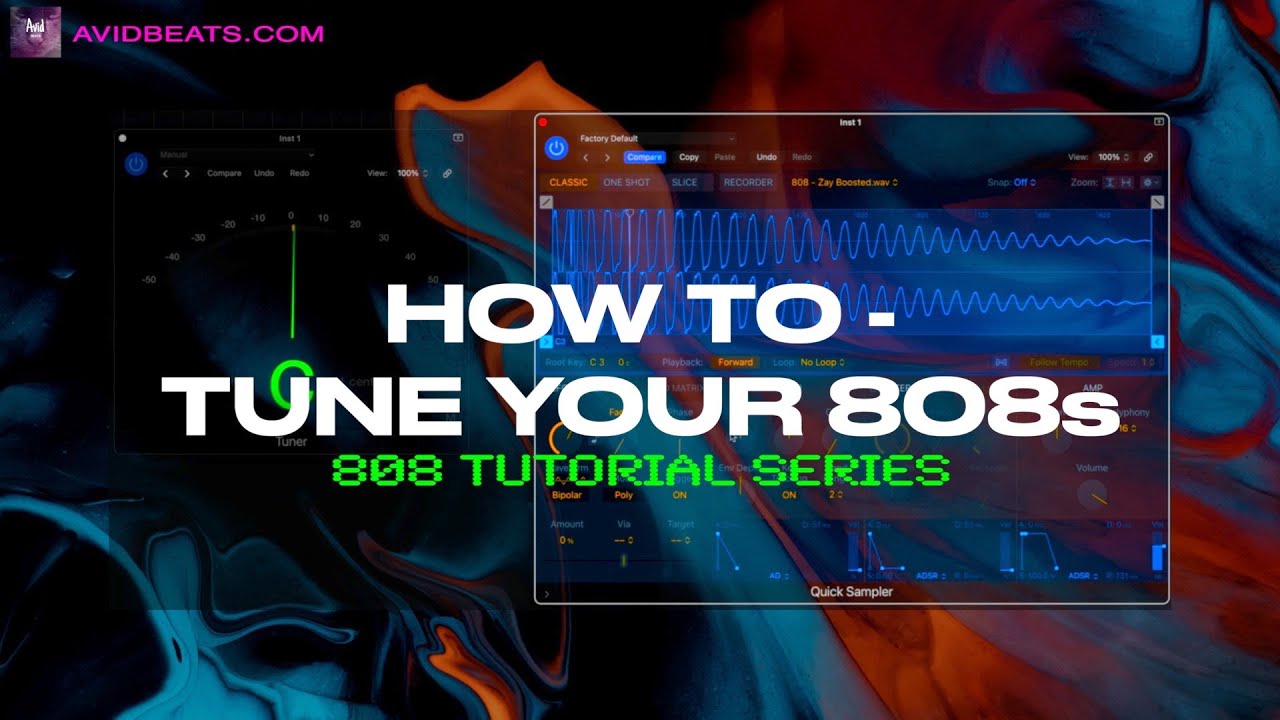 How to Tune 808s in Logic Pro X | 808 Tutorial Series - YouTube