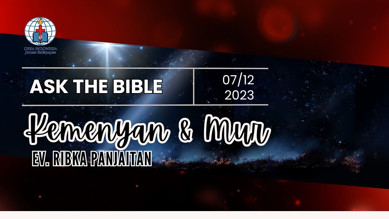 Ask The Bible / Kemenyan dan Mur | Ev. Ribka Panjaitan - YouTube