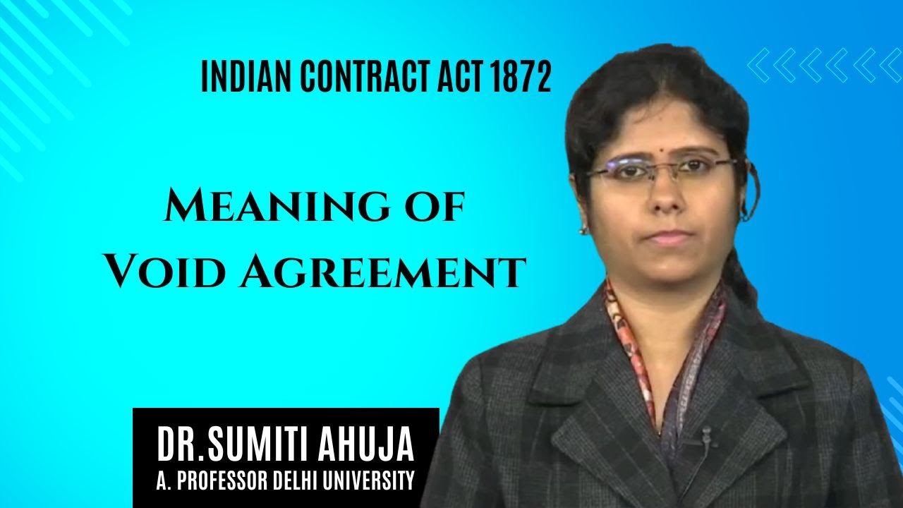 Understanding Void Agreements: Key Concepts Explained | Law of Contract - YouTube