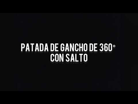 Patada de gancho con salto ''TAEKWONDO''