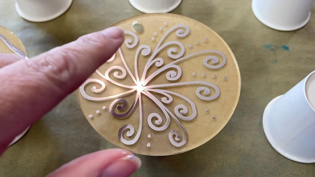 Resin Chrome Doodles Dirty Pour on Holiday Ornaments | Part 4 | 519 ...