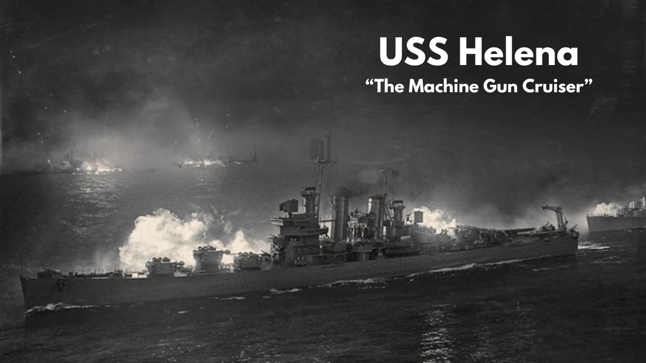 USS Helena CL 50 - The Machine Gun Cruiser - YouTube