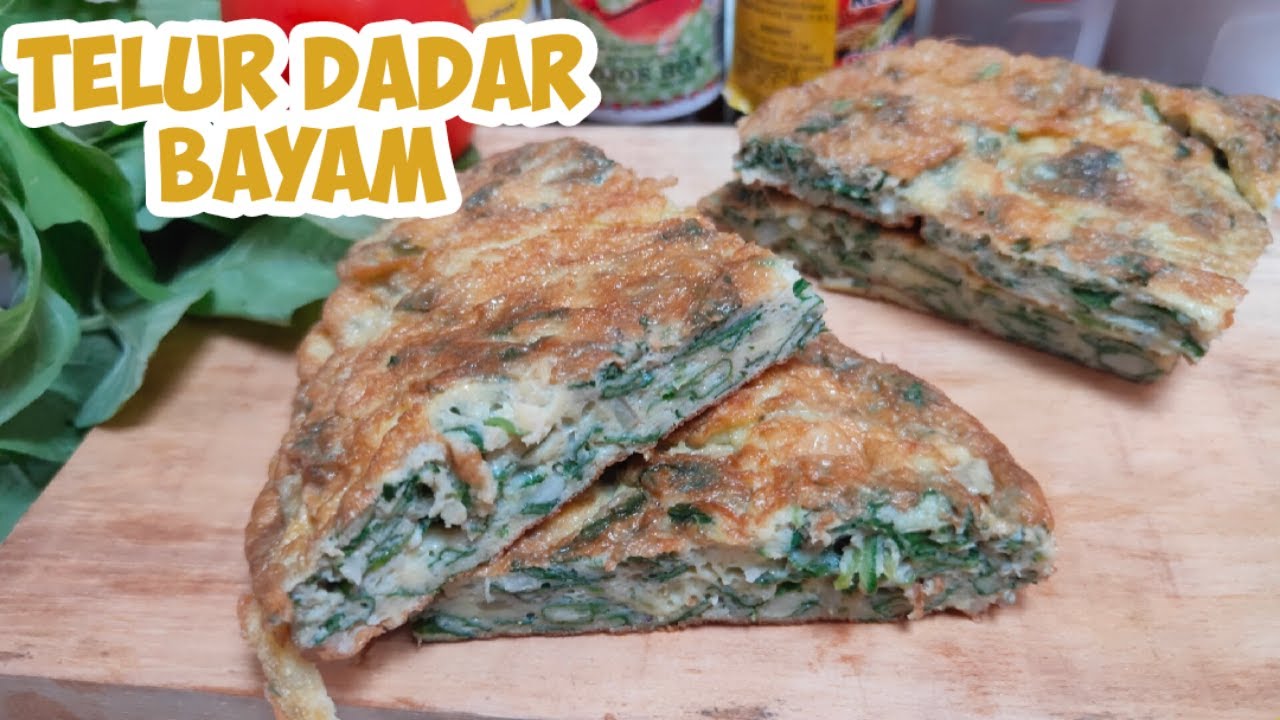Resep Telur Dadar Bayam - YouTube