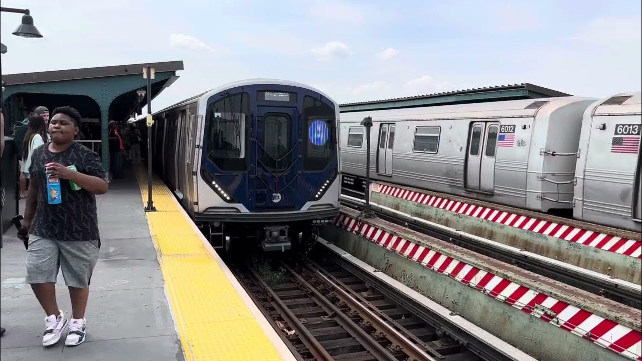 MTA NYCT: R211A #4070-4079 on the A line to Ozone Park at Rockaway Blvd - YouTube