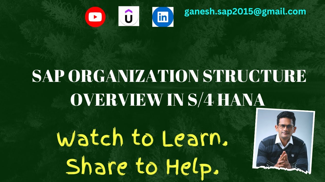 SAP Organization Structure overview in S/4 HANA - YouTube