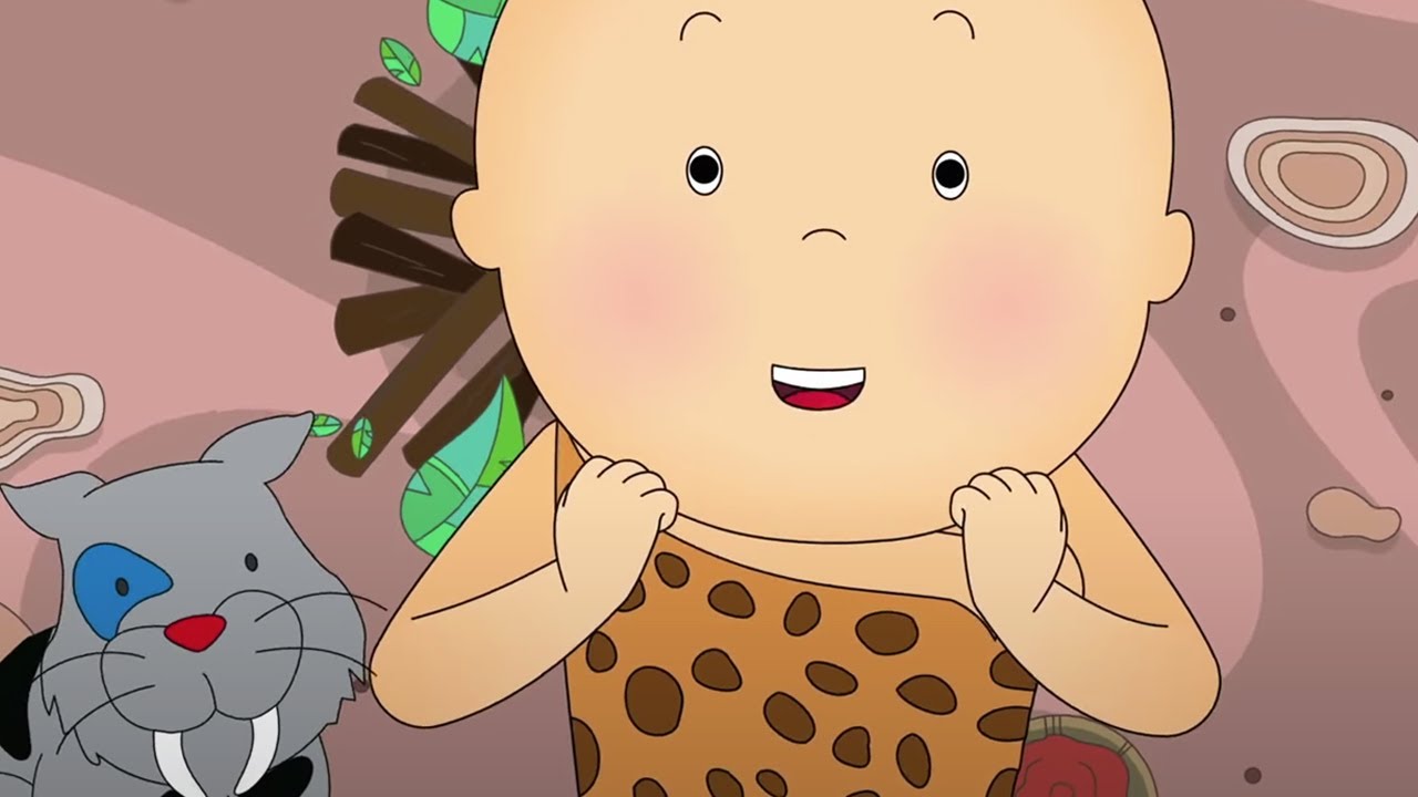 Caillou and Prehistory ★ Funny Animated Caillou | Cartoons for kids ...
