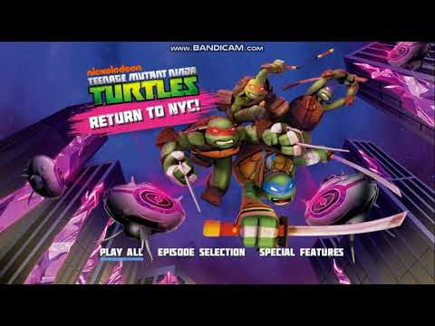 Teenage Mutant Ninja Turtles:Return To NYC 2015 DVD Menu Walkthrough ...