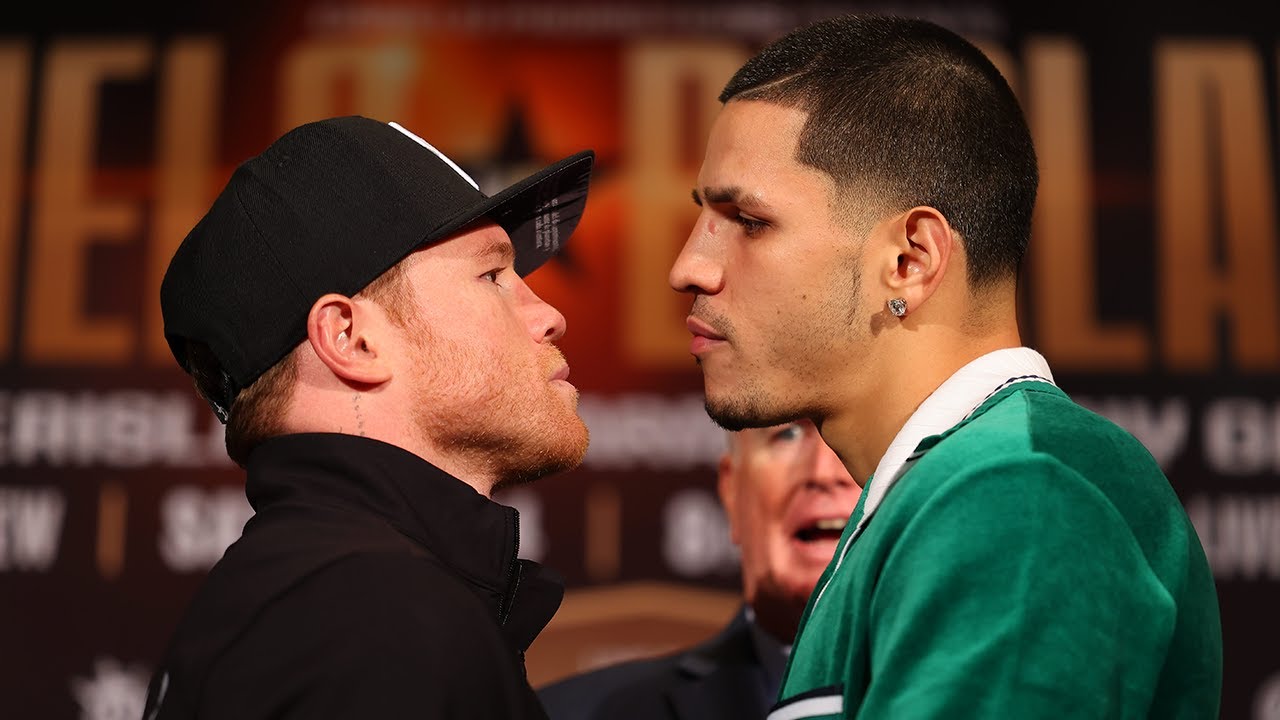 Canelo Alvarez vs Edgar Berlanga final press conference face-off ...
