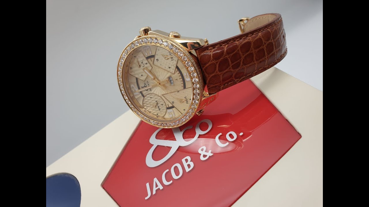 Jacob & Co Five Time Zone 47 mm JC-10 - YouTube