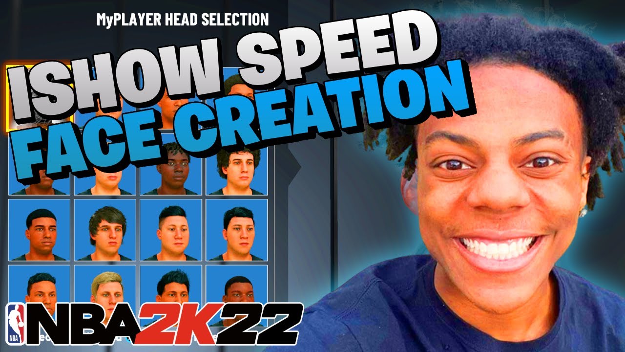 ISHOWSPEED FACE CREATION NBA 2K22! HOW TO LOOK JUST LIKE SPEED IN 2K22 ...