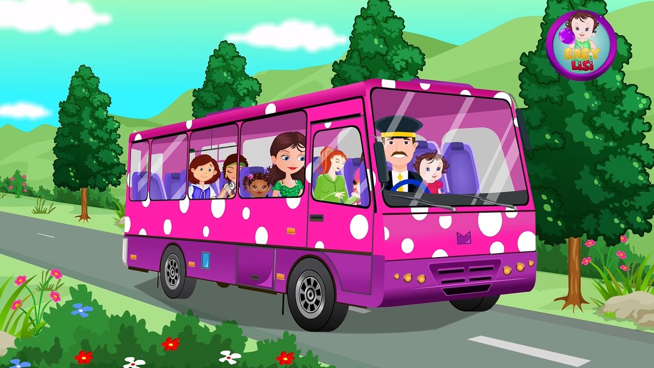 The Wheels on the Bus Nursery Rhymes for Tots and Kids with Baby Lisi ...