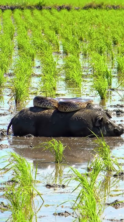 GIANT Python vs. pig! 🐍 #short - YouTube