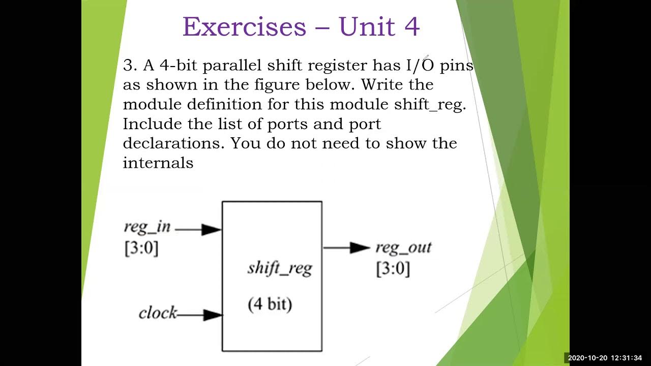 Verilog HDL (18EC56) | Module 2 | Unit 4 | Exercises | VTU - YouTube