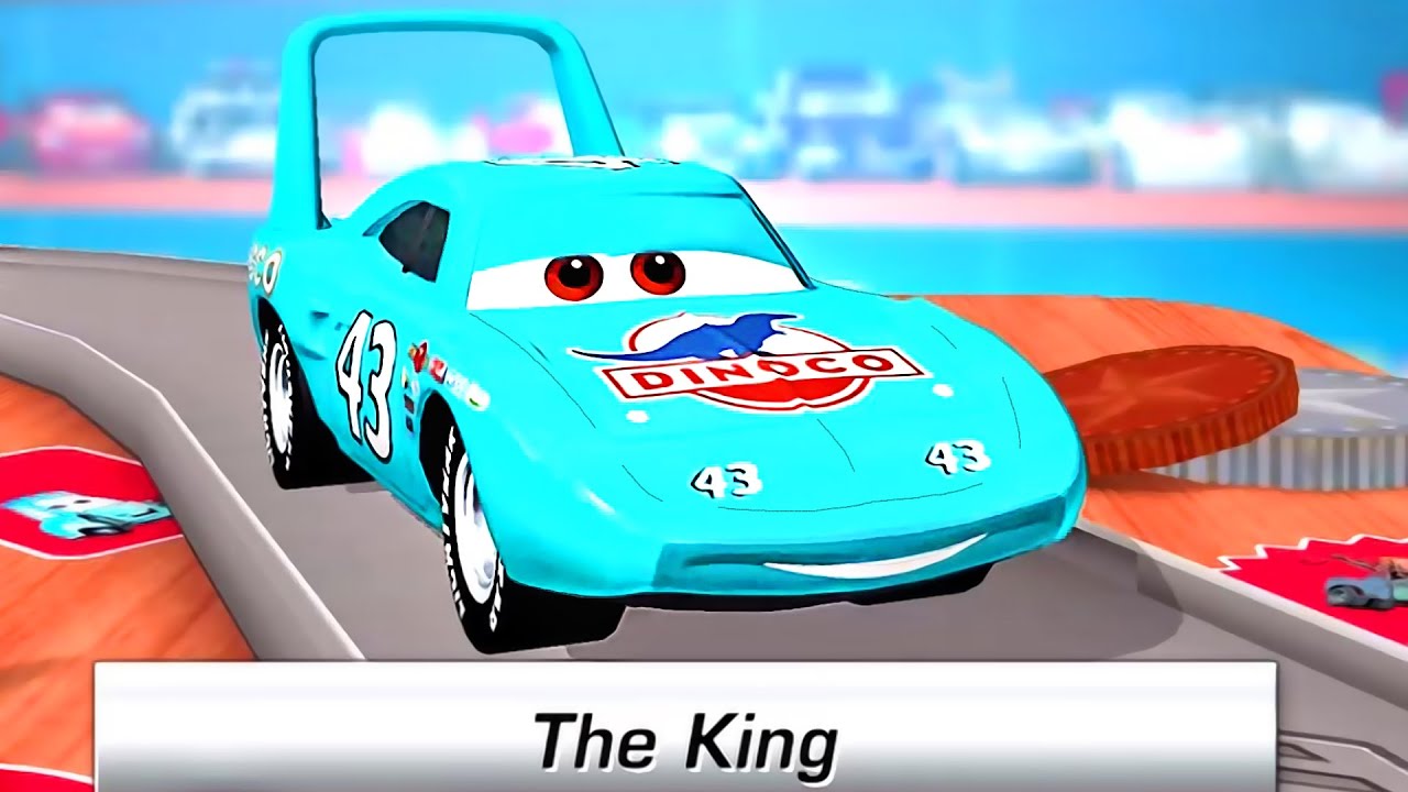 Cars Daredevil Garage - (The King and Tex Dinoco) - YouTube