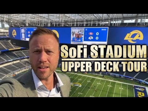 SoFi Stadium upper deck tour 49ers-Rams - YouTube