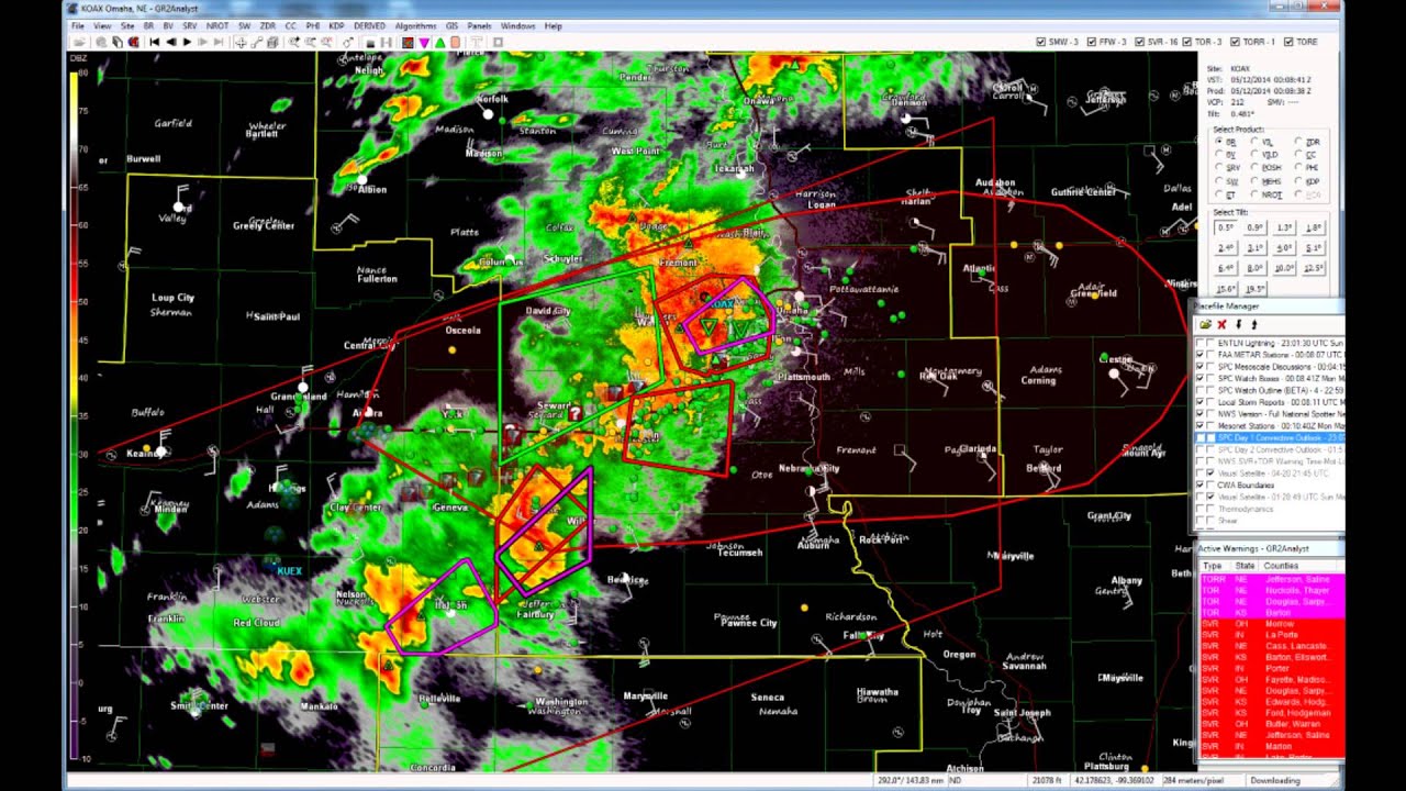 May 11, 2014 - Spotter & Chaser Movement with Radar - YouTube