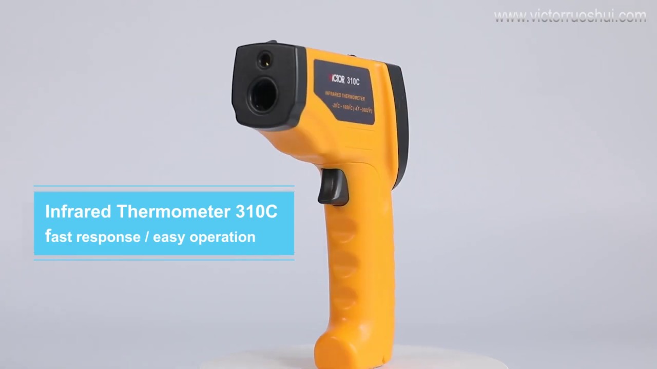 Victor RuoShui 310C Infrared thermometer - YouTube