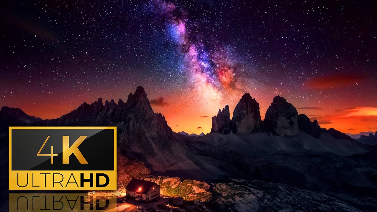 Beautiful Night Time Nature Scenes | Relaxing Music, Cosmic, Space ...