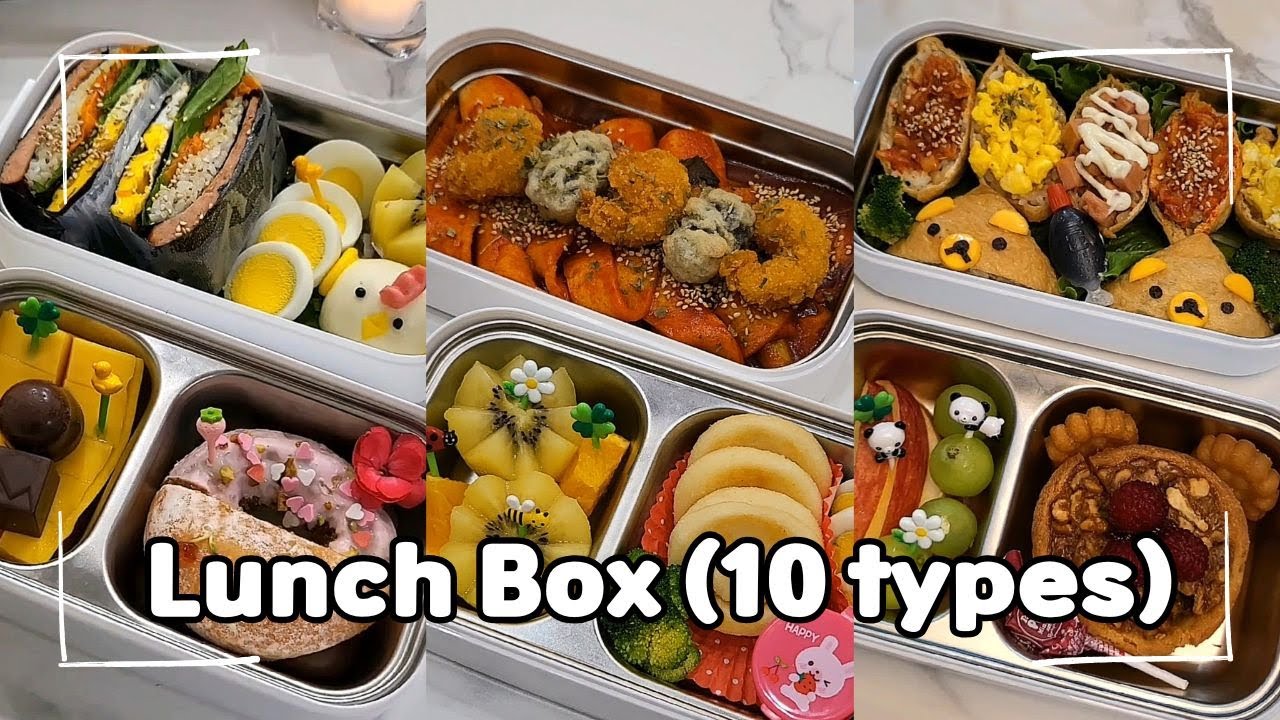 🍱🥢asmr Lunchbox 3(10 Easy Recipes) - YouTube